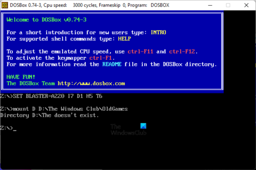 How to run old DOS Programs in Windows 11/10