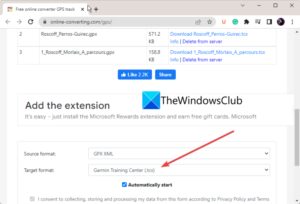 How to Convert GPX to TCX in Windows 11/10