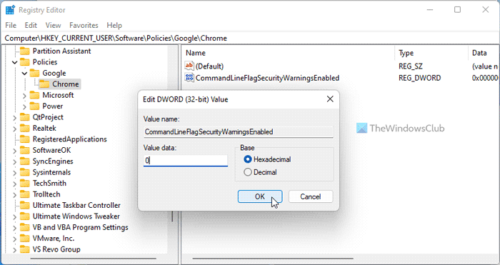 How to open Google Chrome command-line flags without UAC