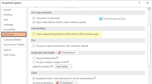 Make Office file hyperlinks open in Desktop app by default
