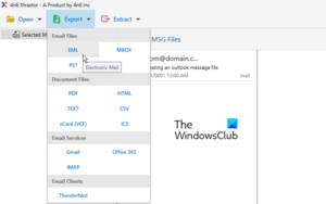 How to convert MSG to EML on Windows 11/10