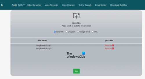 Join audio files using these best free online audio joiner tools