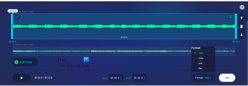 Join audio files using these best free online audio joiner tools