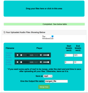 Join audio files using these best free online audio joiner tools