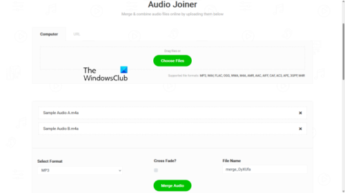 Join audio files using these best free online audio joiner tools