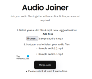 Join audio files using these best free online audio joiner tools