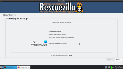 How to Backup and Restore your computer using RescueZilla