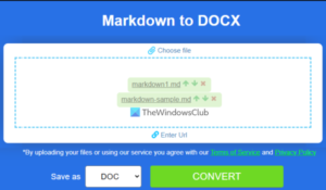 How to convert Markdown to Word document in Windows 11/10