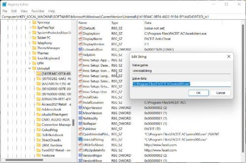 How to delete FaceIt Anit-Cheat from Windows PC
