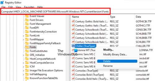 Cannot delete Font files in Windows 11/10 [Fixed]