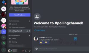 How to create a Poll in Discord