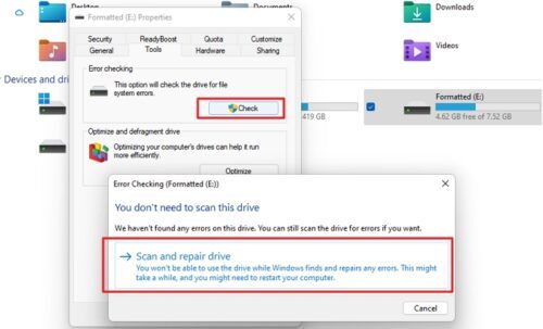 Free USB Repair Tools for Windows 11/10 PC