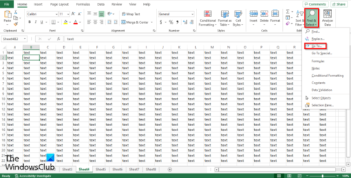 How to switch between Worksheets in Excel