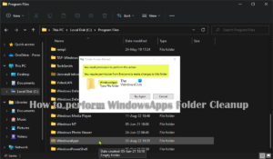 How to perform WindowsApps Folder Cleanup in Windows 11/10