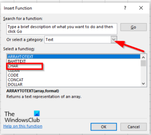 How to create Bulleted List using CHAR function in Excel