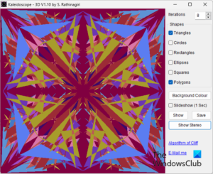 How to create a Kaleidoscope on Windows computer