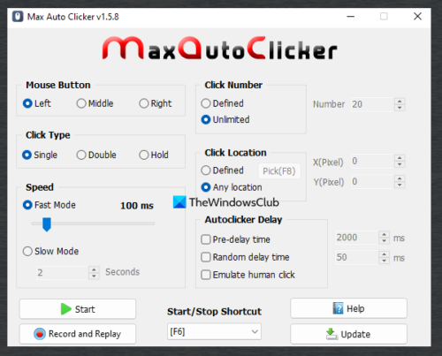 Best free Mouse Auto Clicker software for Windows 11/10