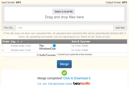 Join audio files using these best free online audio joiner tools