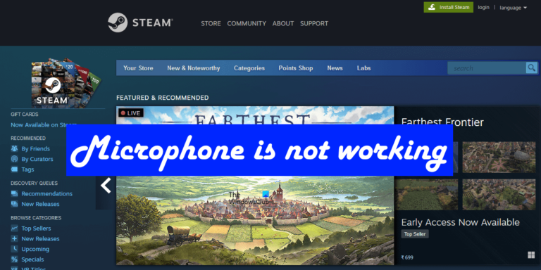 Microphone is not working in Steam [Fixed]