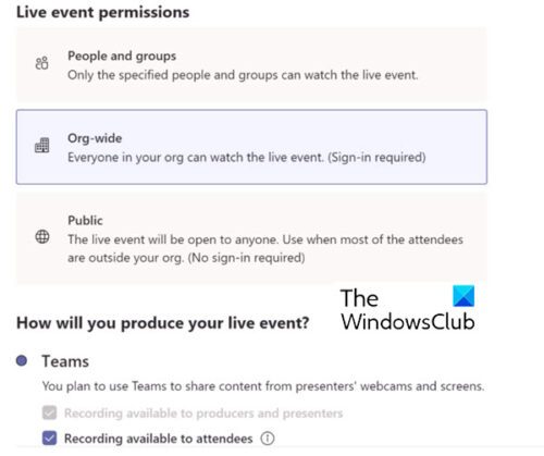 How to schedule Microsoft Teams Live Event?