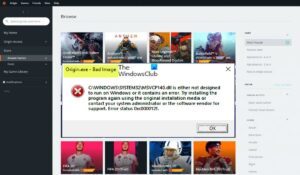 Origin.exe Bad Image Error on Windows 11 [Fixed]