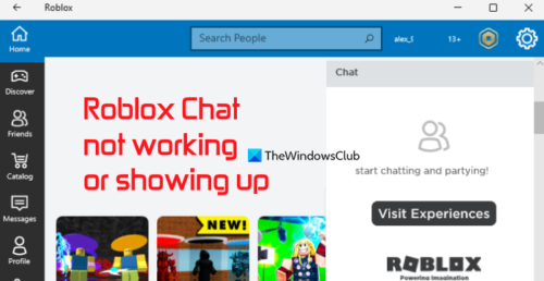 Roblox Chat not working or showing up