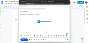 How to draft emails in Google Docs