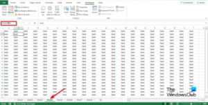 How to switch between Worksheets in Excel