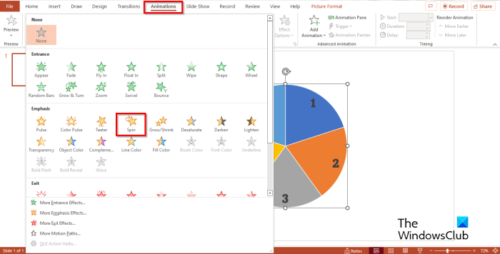 How to create a Spinning Wheel animation in PowerPoint
