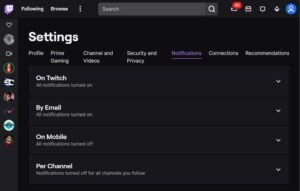 Twitch Notifications not working on Android, iPhone, or PC