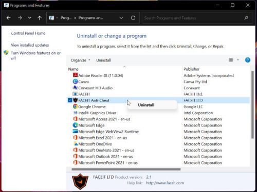 How to delete FaceIt Anit-Cheat from Windows PC