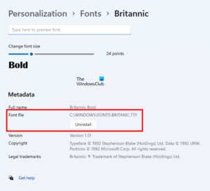 Cannot delete Font files in Windows 11/10 [Fixed]