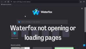 Waterfox not opening or loading pages on Windows PC [Fixed]