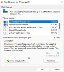 What are System Error Memory Dump Files in Windows 11