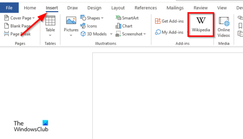 How to use Wikipedia in Microsoft Word