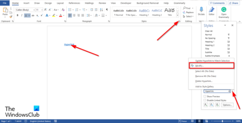 How to modify Hyperlinks in Excel, Word and PowerPoint