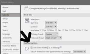 Why are Outlook meetings always created as Teams meeting?
