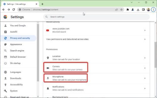 How to enable Mic and Camera on Omegle in Chrome