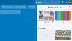 How to change background on Trello