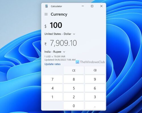 How to convert units in Windows 11 using Calculator