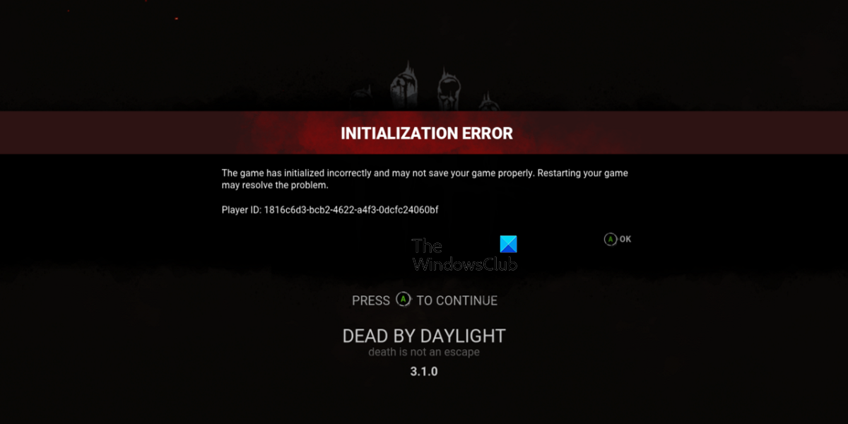 Initialization Error on Lifeless By Daylight on PC and Xbox - handla.it