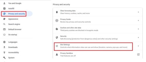 How to manage Website Permissions in Chrome