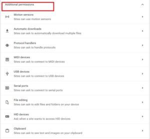 How to manage Website Permissions in Chrome