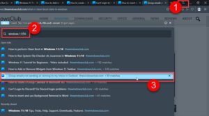 Search open tabs in Edge, Chrome, Firefox, Opera browsers