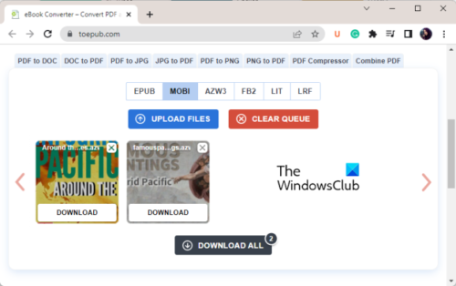How to convert AZW to MOBI in Windows 11/10