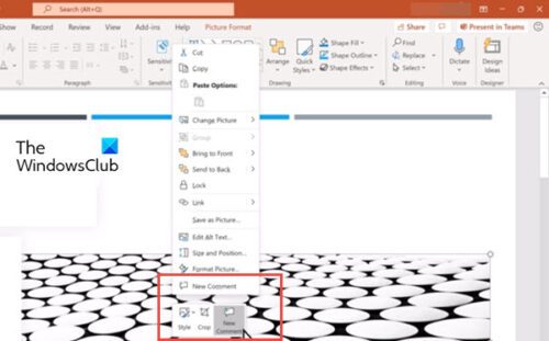 How to add comments in PowerPoint from Android device