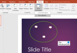 How to add comments in a PowerPoint from Web?