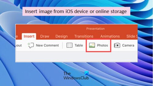How to add a Picture in PowerPoint from iPad or iPhone