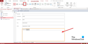 How to create a Tabbed Form in Access