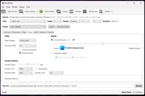 How to compress and trim videos using HandBrake on Windows